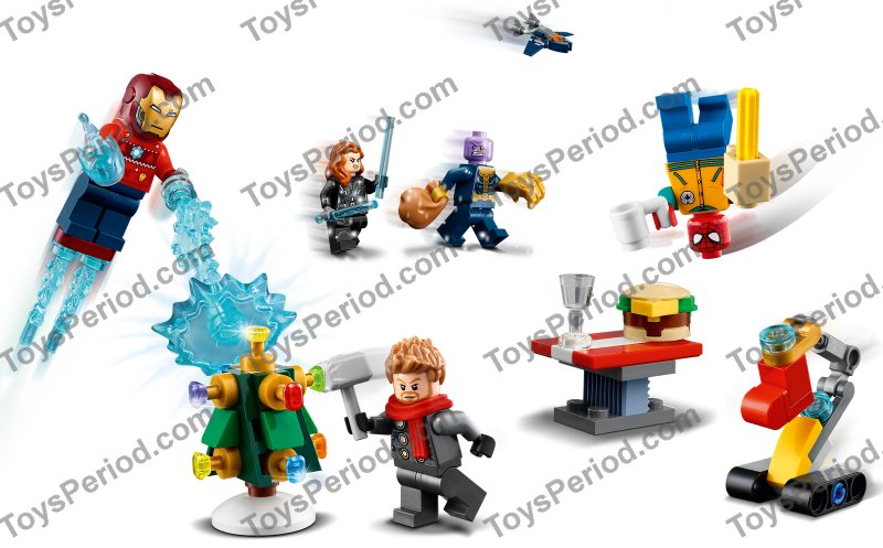 LEGO 76196 Advent Calendar 2021, Super Heroes Set Parts List