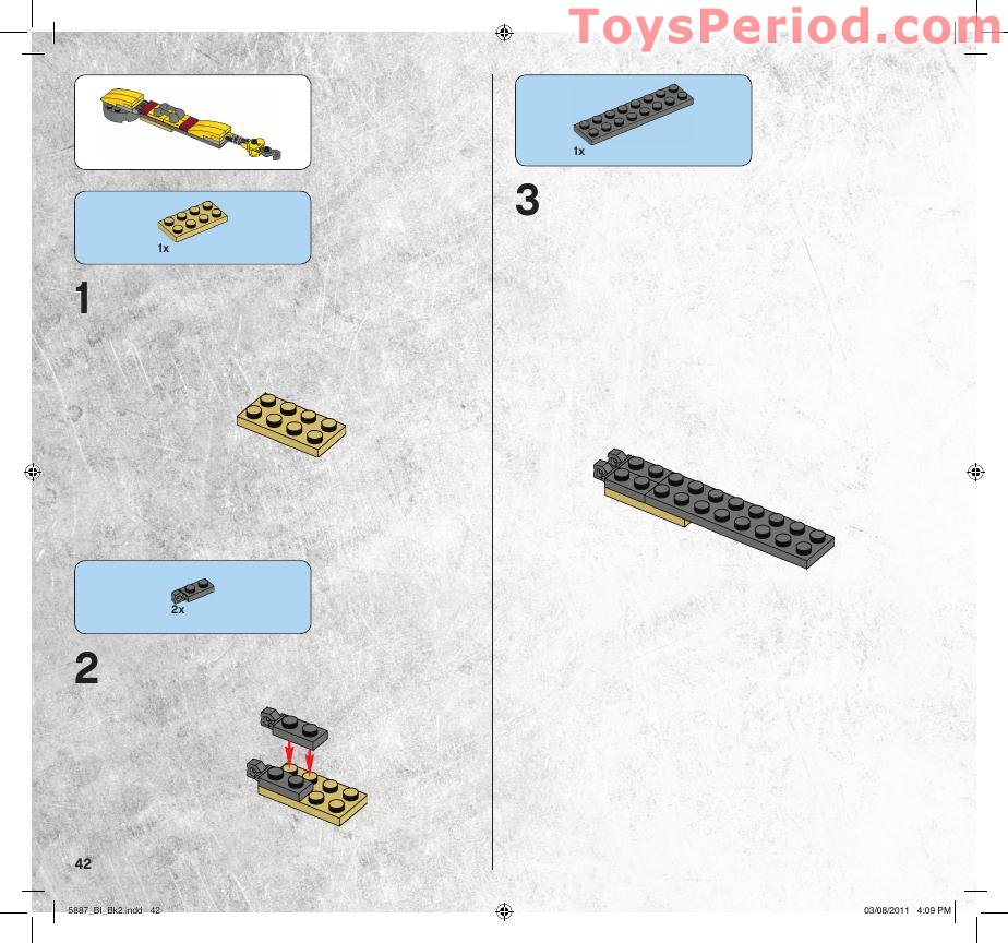 LEGO 5887 Dino Defense HQ Instructions and Parts List