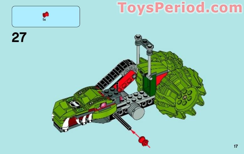 LEGO 70001 Crawley's Claw Ripper Instructions and Parts List