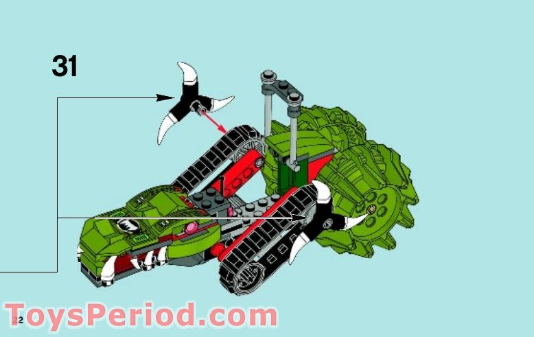 LEGO 70001 Crawley's Claw Ripper Instructions and Parts List
