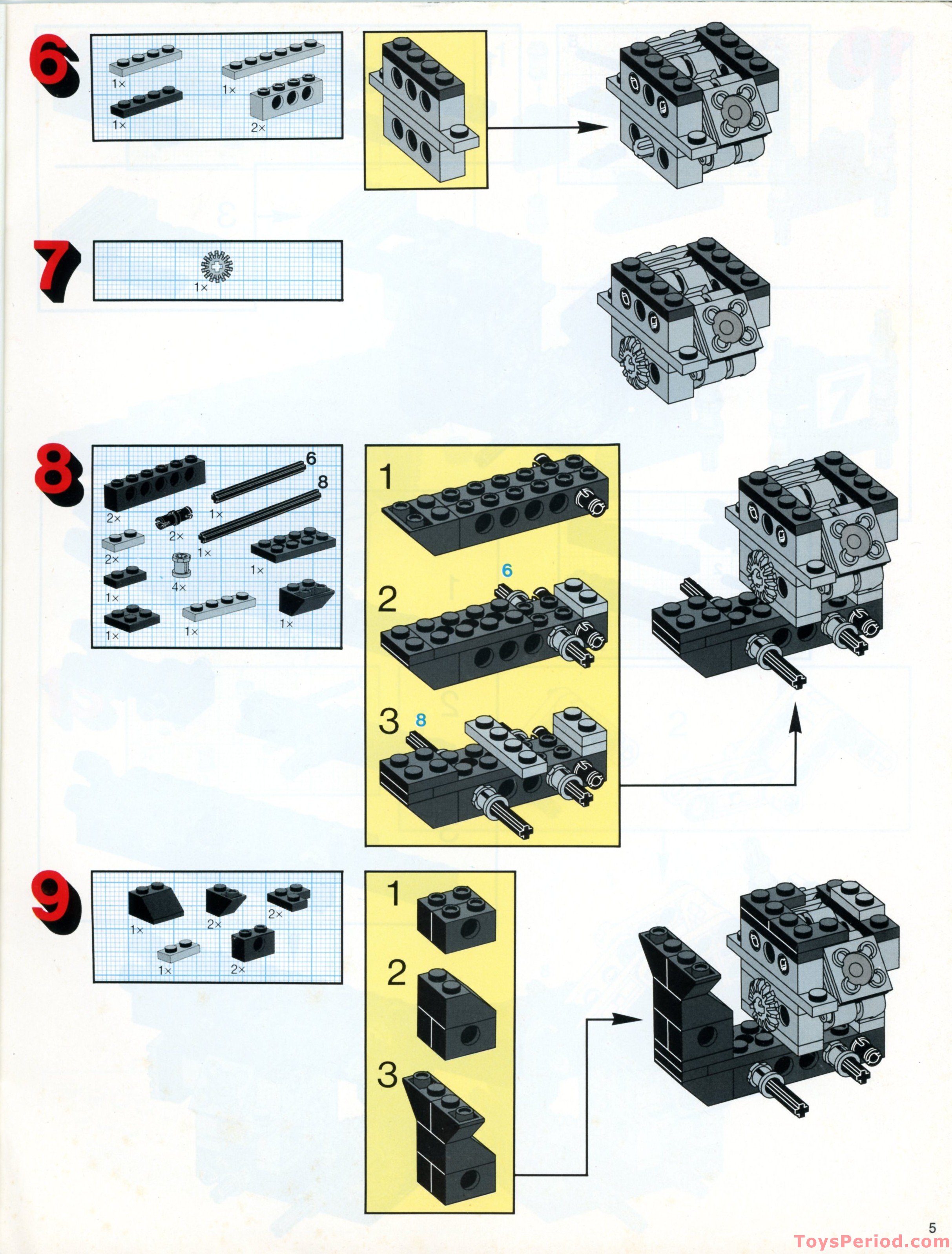 LEGO 8838 Shock Cycle Instructions and Parts List