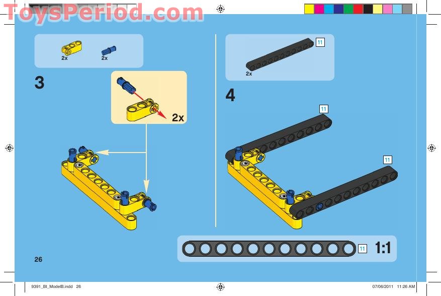 LEGO 9391 Crawler Crane Instructions and Parts List