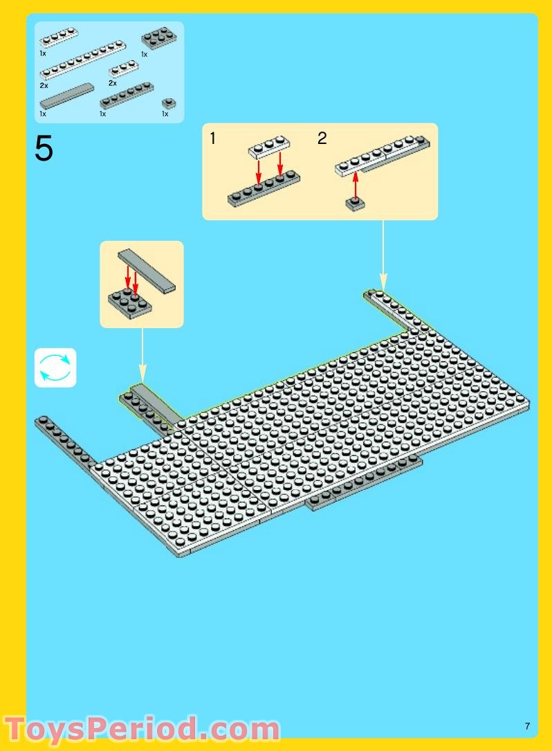 LEGO 10224 Town Hall Instructions and Parts List