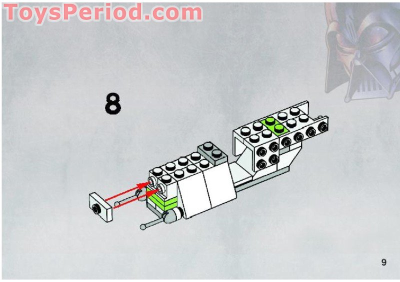 LEGO 20010 Mini Republic Gunship Instructions and Parts List