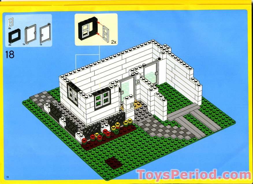 LEGO 4956 House Instructions and Parts List