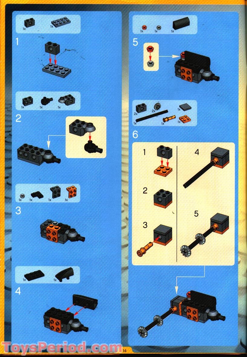 LEGO 4508 Titan Xp Instructions and Parts List