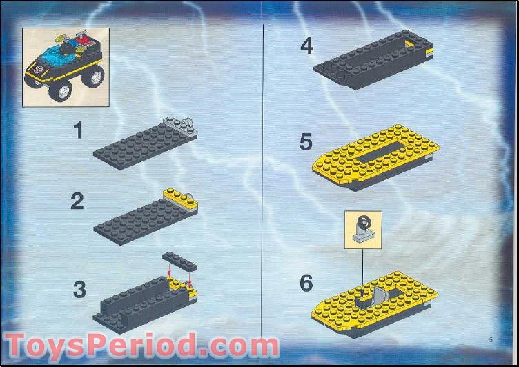 LEGO 6775 Alpha Team Bomb Squad Instructions and Parts List