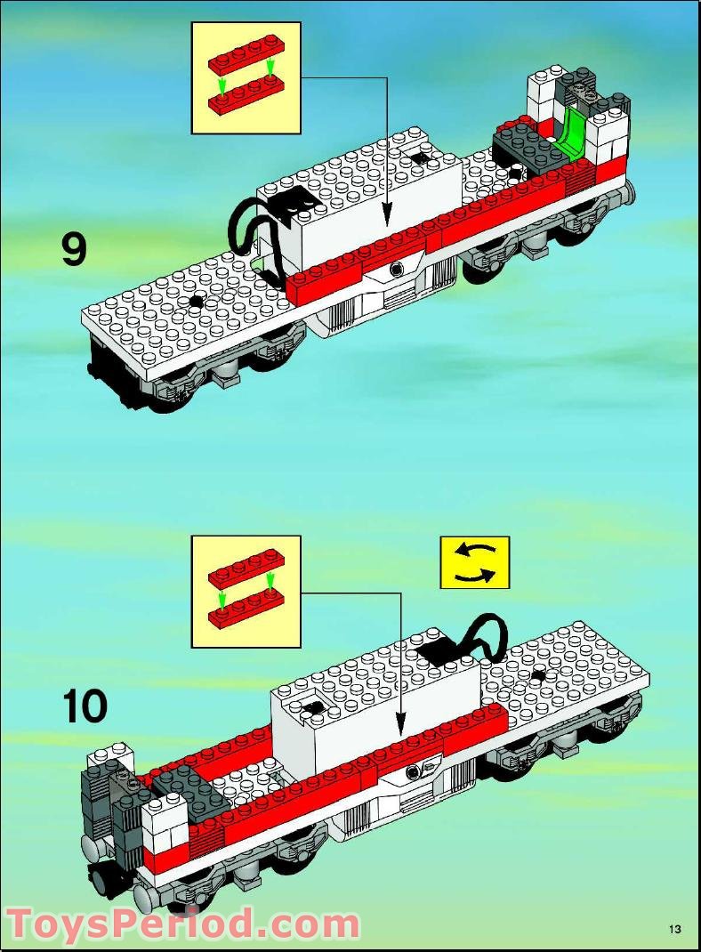 LEGO 7897 Passenger Train Instructions and Parts List
