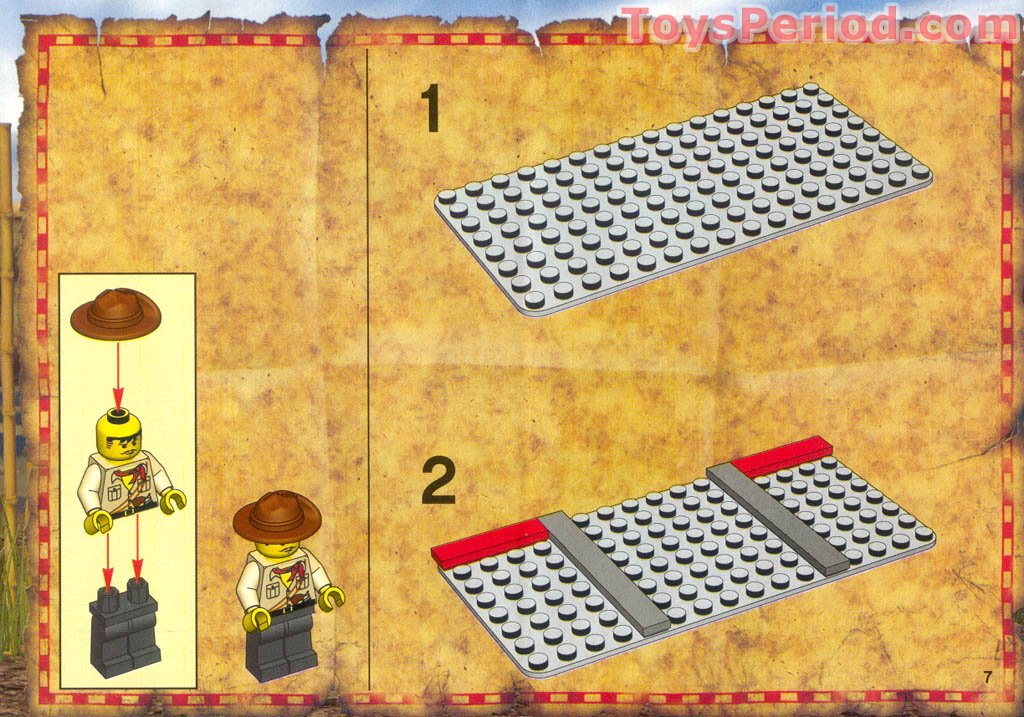 LEGO 7413 Passage of Jun-Chi Instructions and Parts List