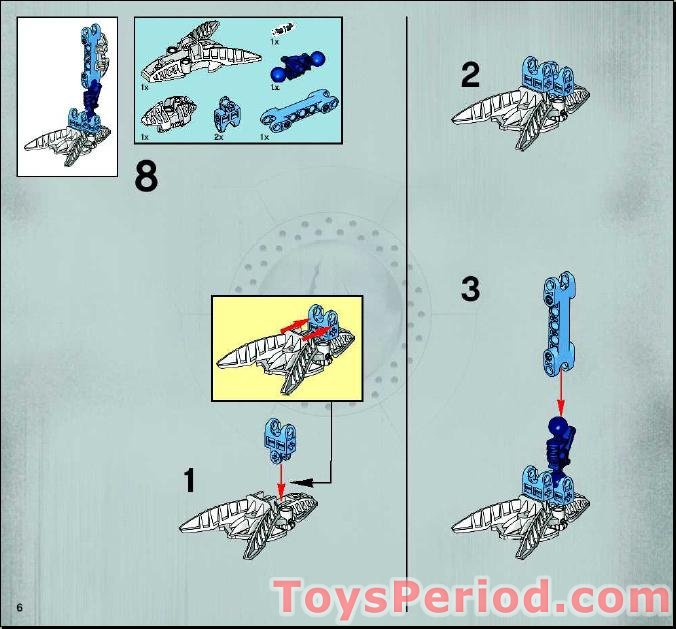 LEGO 8626 Irnakk Instructions and Parts List