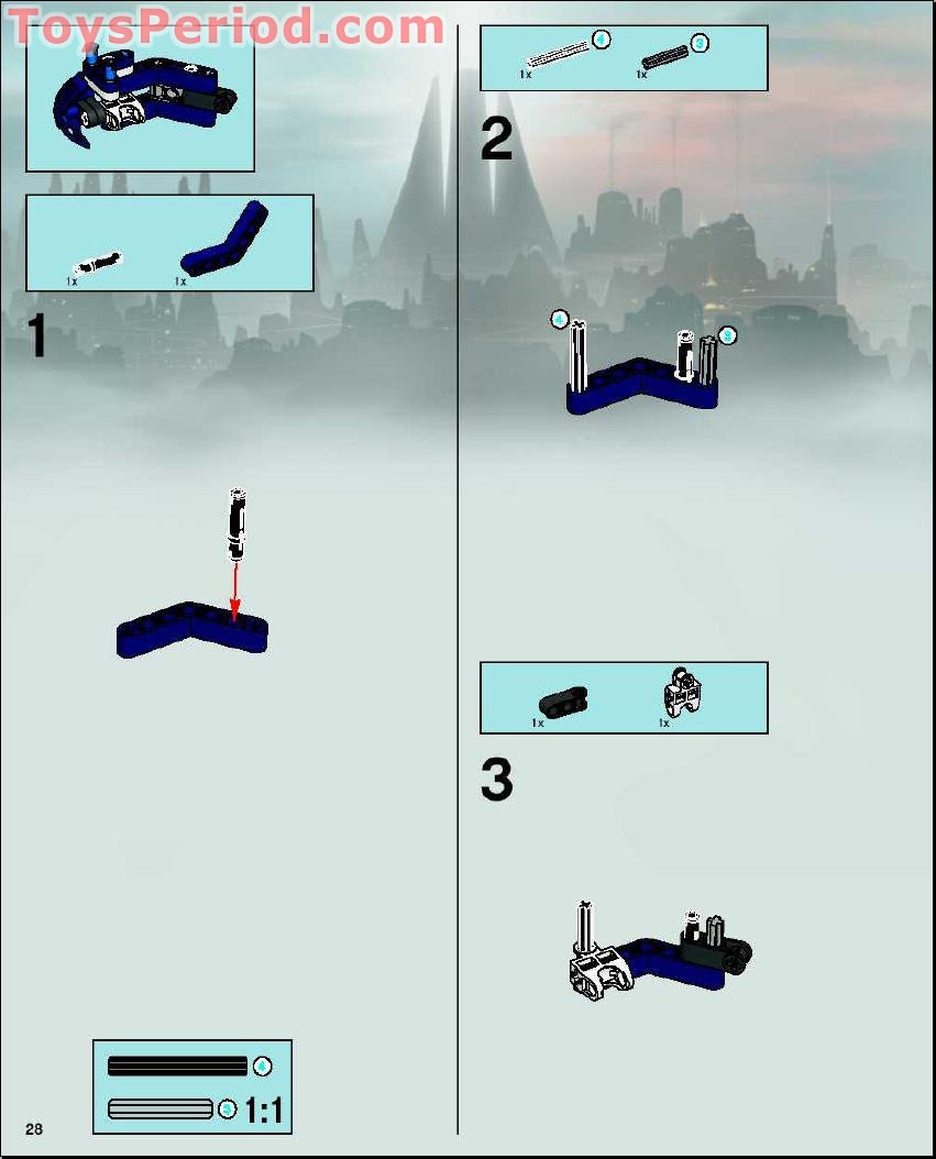 LEGO 8623 Krekka Instructions and Parts List