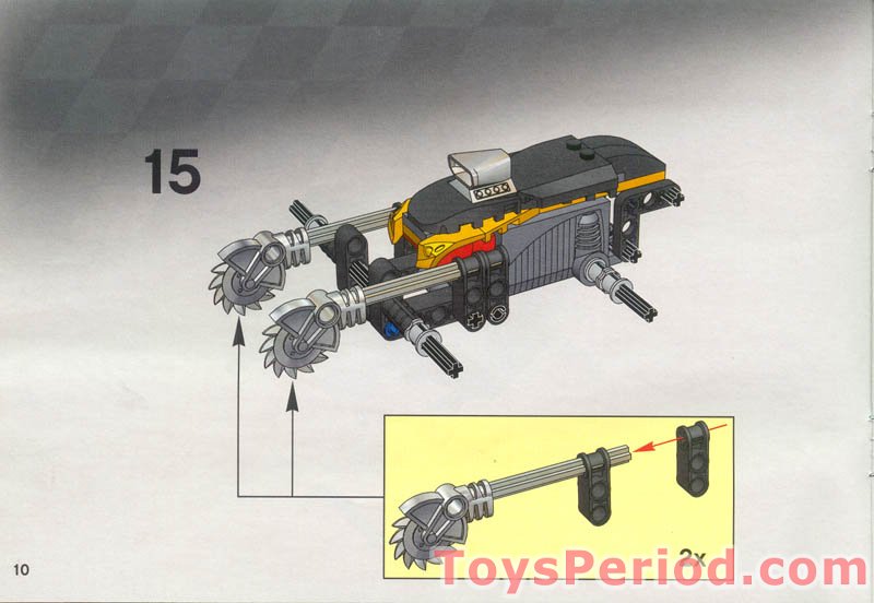 LEGO 8648 Buzz Saw Instructions and Parts List