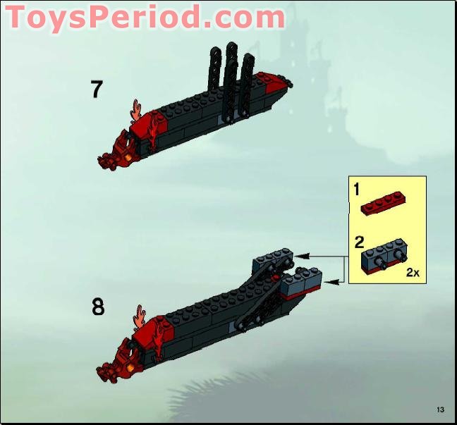 LEGO 8800 Vladek's Siege Engine Instructions and Parts List