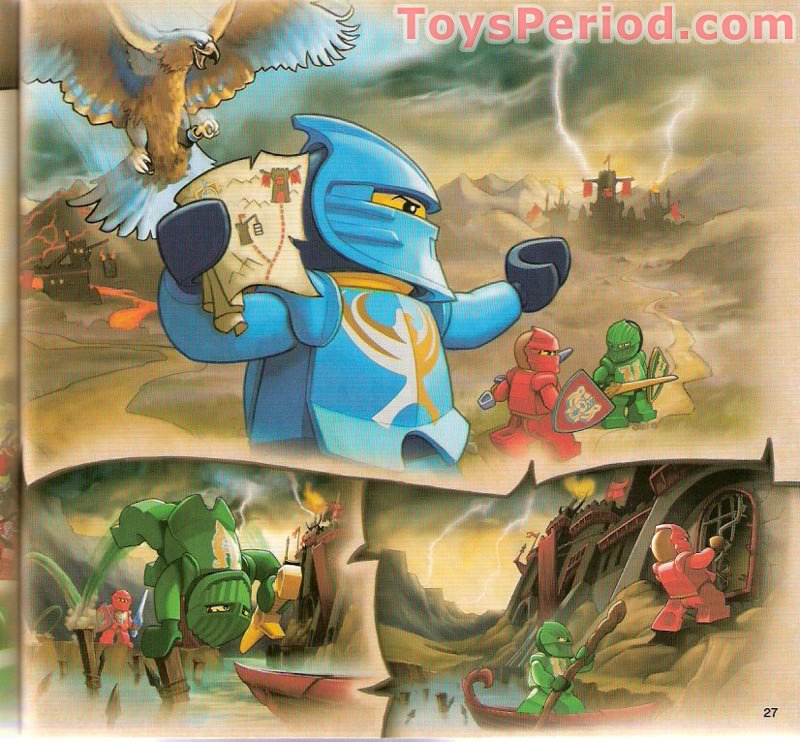 LEGO 8801 Knights' Attack Barge Instructions and Parts List