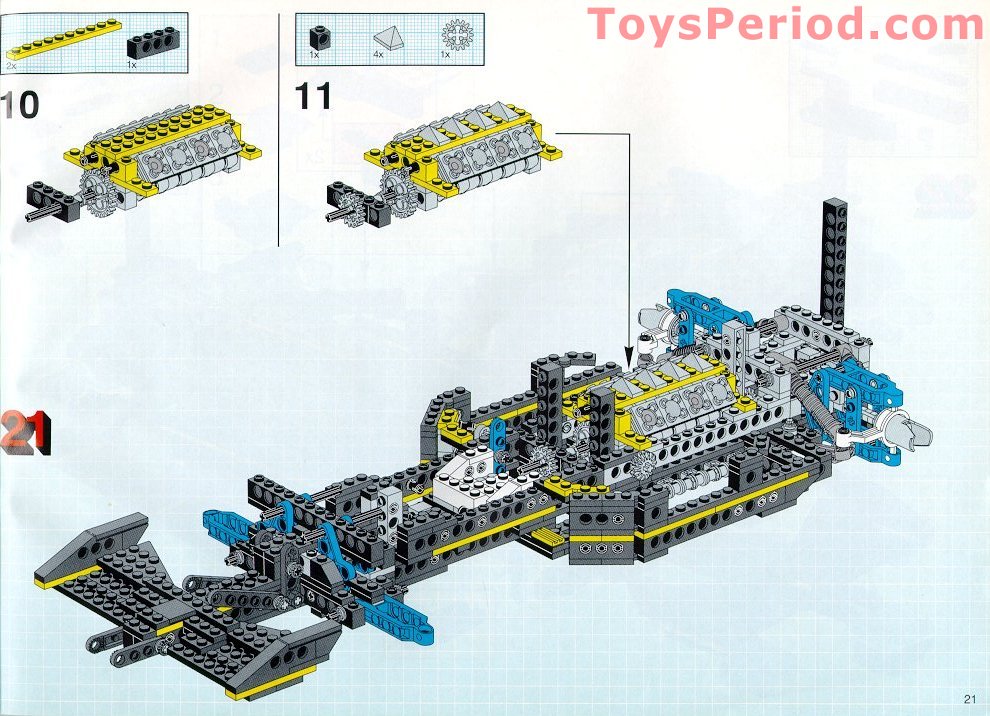 LEGO 8880 Super Car Instructions and Parts List