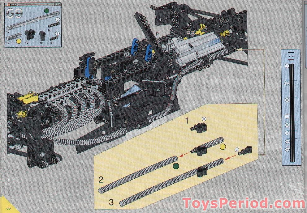 LEGO 8458 Silver Champion Racer Instructions and Parts List