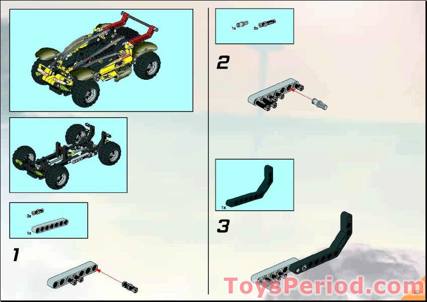 LEGO 8472 Street 'n' Mud Racer Instructions and Parts List