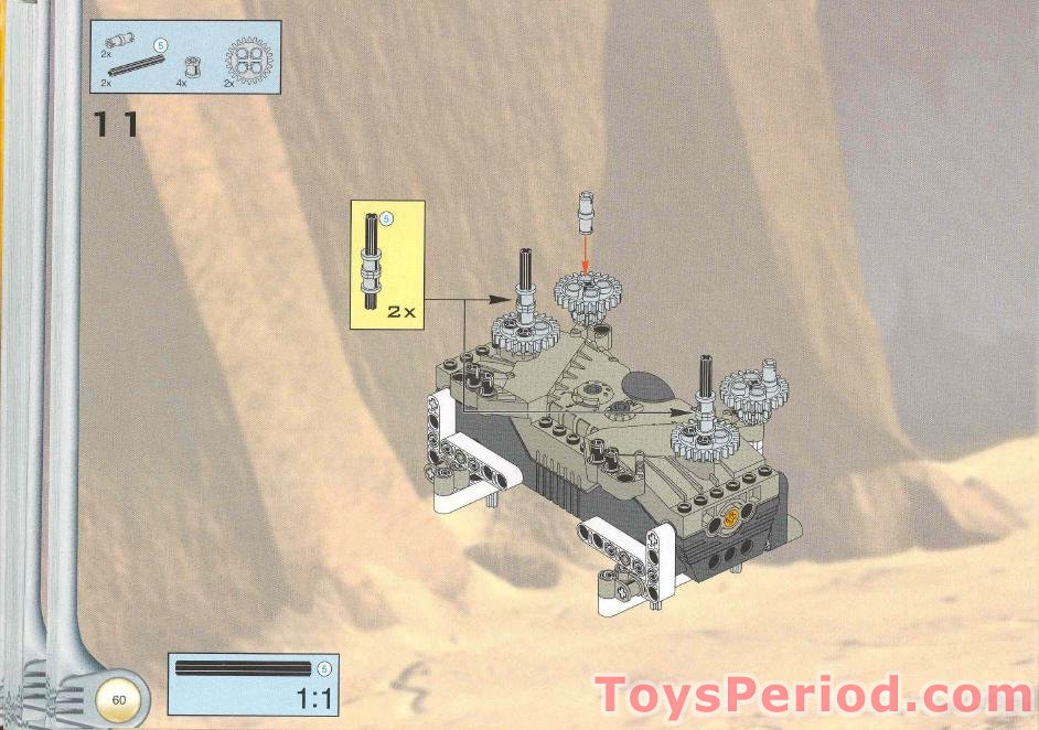 LEGO 8539 Manas Instructions and Parts List