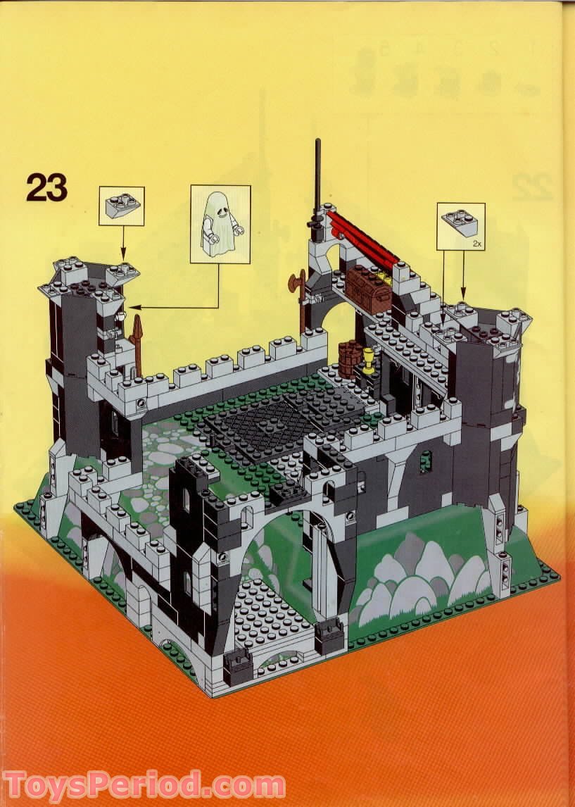LEGO 6086 Black Knight's Castle Instructions and Parts List