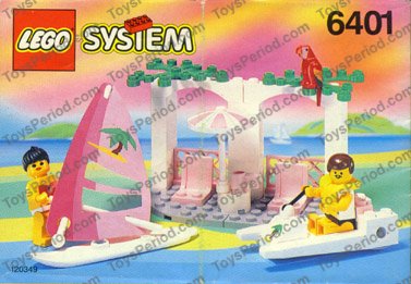 LEGO 6401 Seaside Cabana Instructions and Parts List