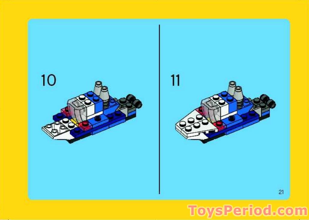 LEGO 5864 Mini Helicopter Instructions and Parts List