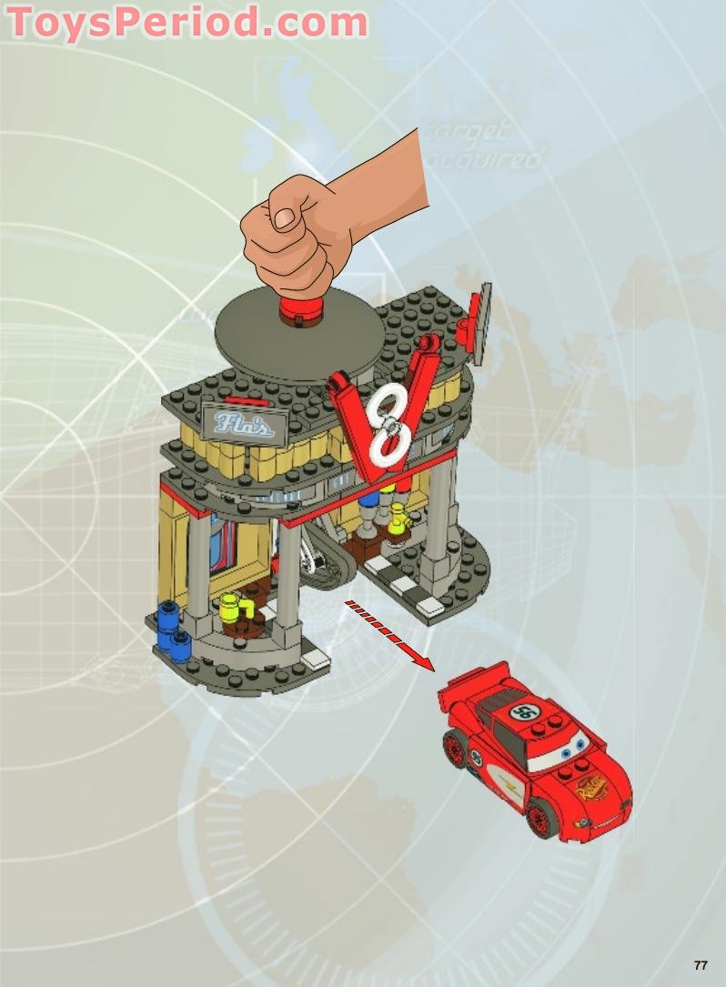 LEGO 8487 Flo's V8 Cafe Instructions and Parts List