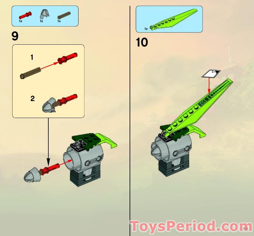 LEGO 9443 Rattlecopter Instructions and Parts List