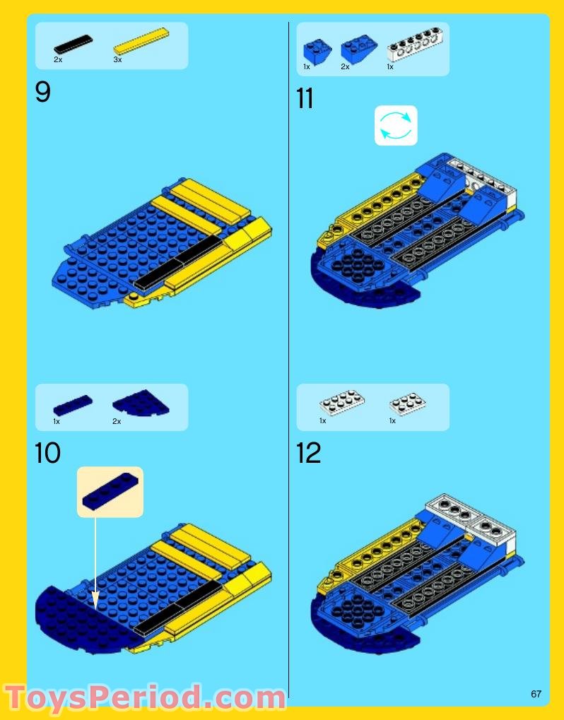 LEGO 31011 Aviation Adventures Instructions and Parts List