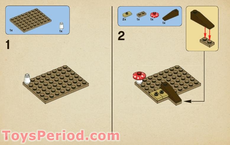 LEGO 4865 The Forbidden Forest Instructions and Parts List