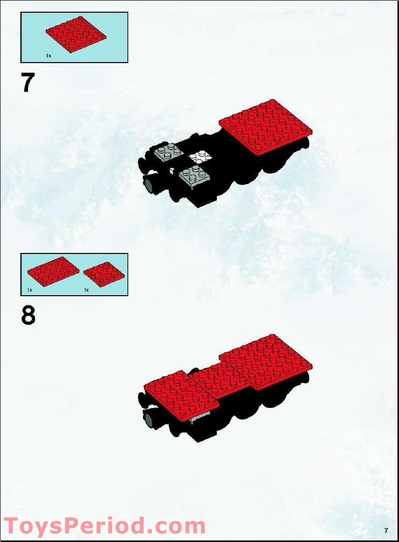LEGO 10173 Holiday Train Instructions and Parts List