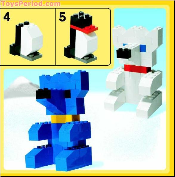 LEGO 4028 World of Bricks Blue Bucket Instructions and Parts List
