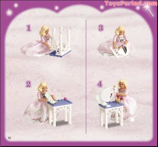 LEGO 5805 Princess Rosaline's Room Instructions and Parts List