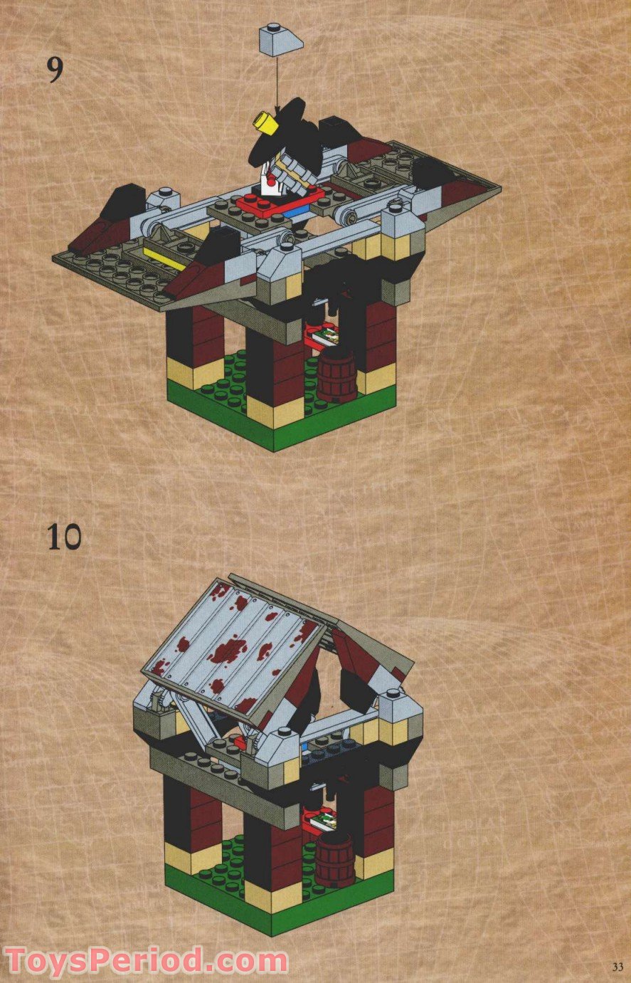 LEGO 5987 Dino Research Compound Instructions and Parts List
