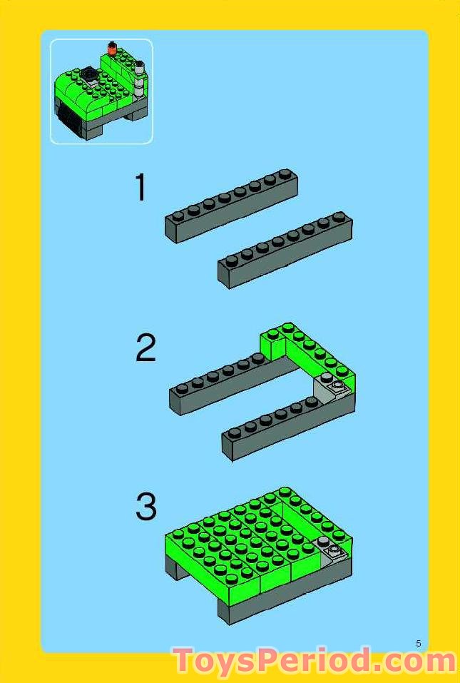 LEGO 6187 Road Construction Set Instructions and Parts List