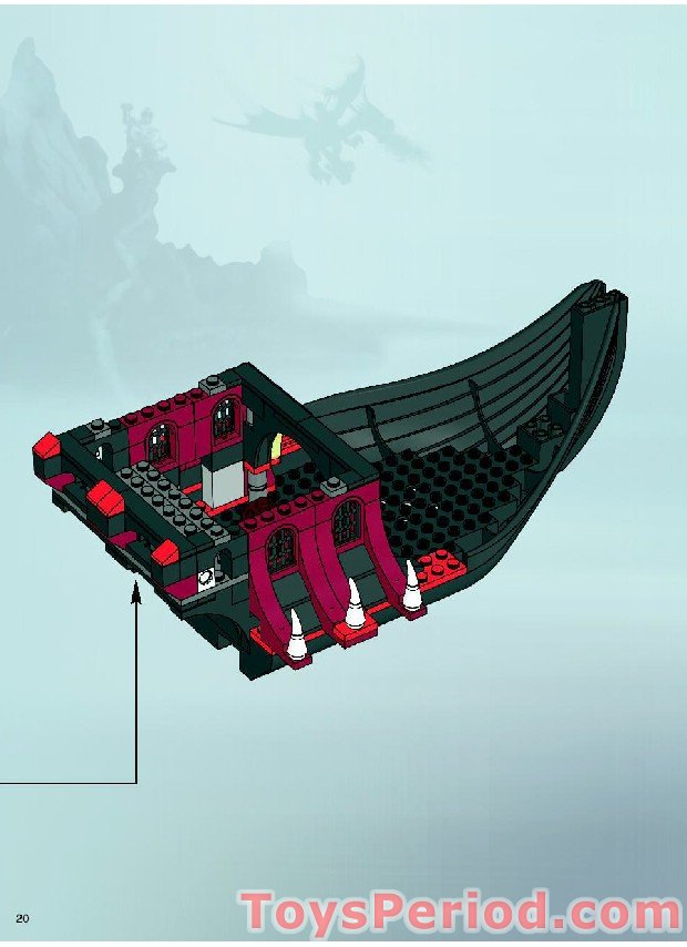 LEGO 7029 Skeleton Ship Attack Instructions and Parts List