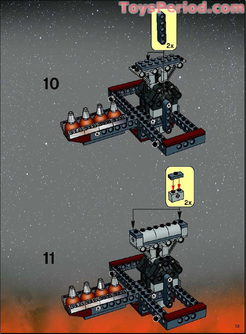 LEGO 7260 Wookiee Catamaran Instructions and Parts List