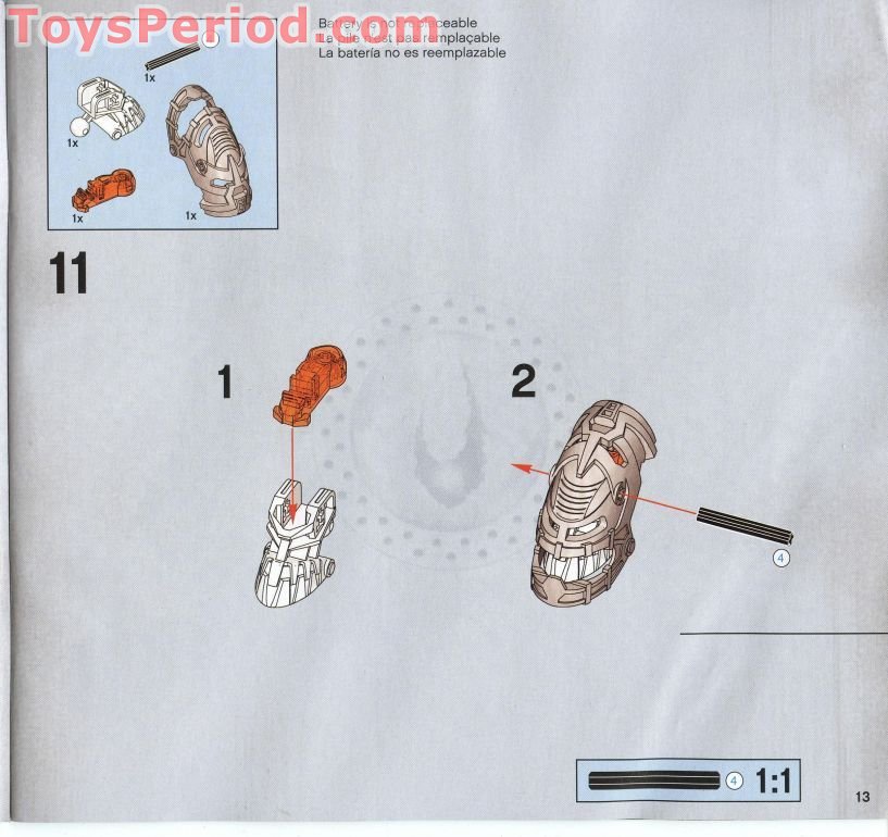 LEGO 8764 Vezon and Fenrakk Instructions and Parts List