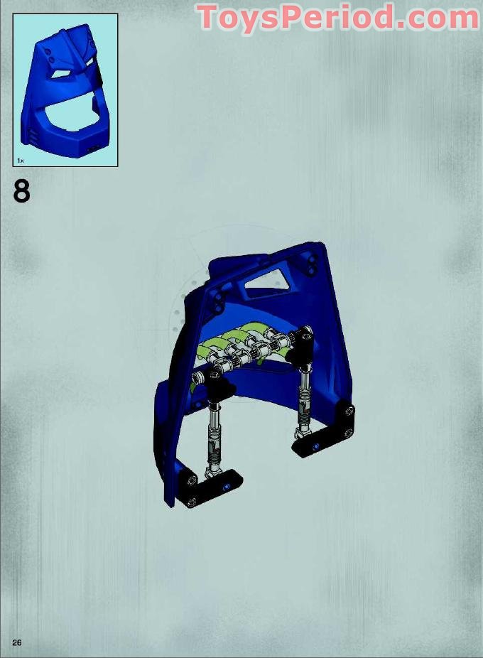 LEGO 8894 Piraka Stronghold Instructions and Parts List