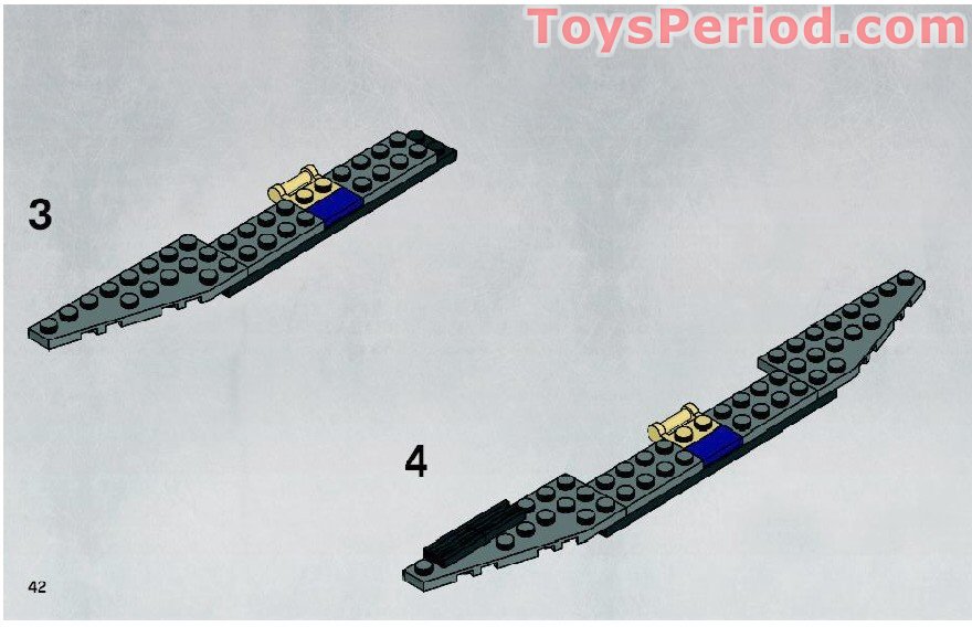 LEGO 8016 Hyena Droid Bomber Instructions and Parts List