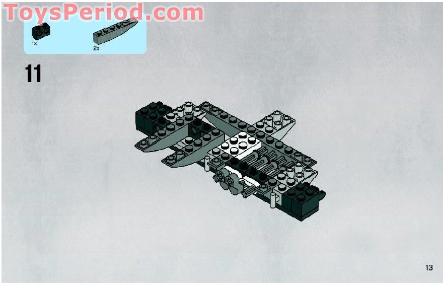 LEGO 8016 Hyena Droid Bomber Instructions and Parts List