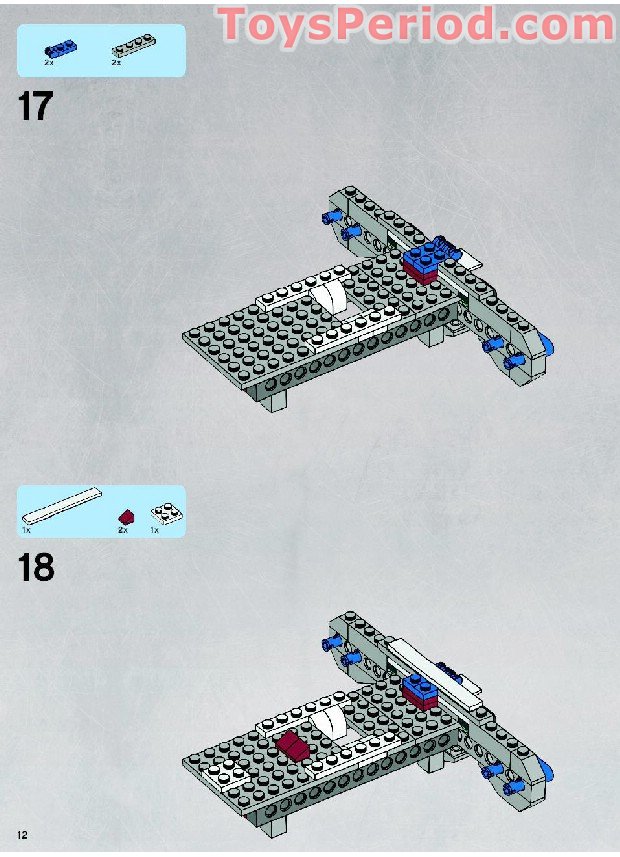 LEGO 8019 Republic Attack Shuttle Instructions and Parts List