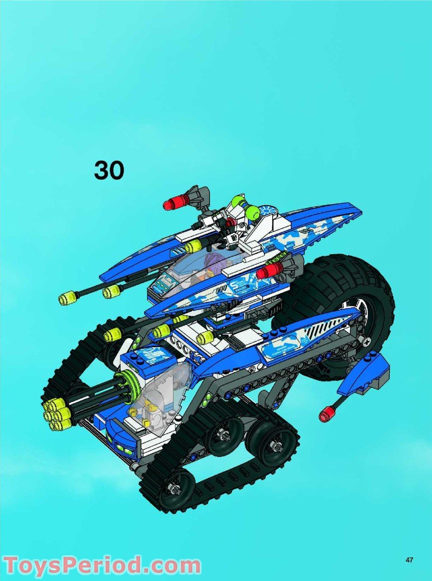 LEGO 8118 Hybrid Rescue Tank Instructions and Parts List