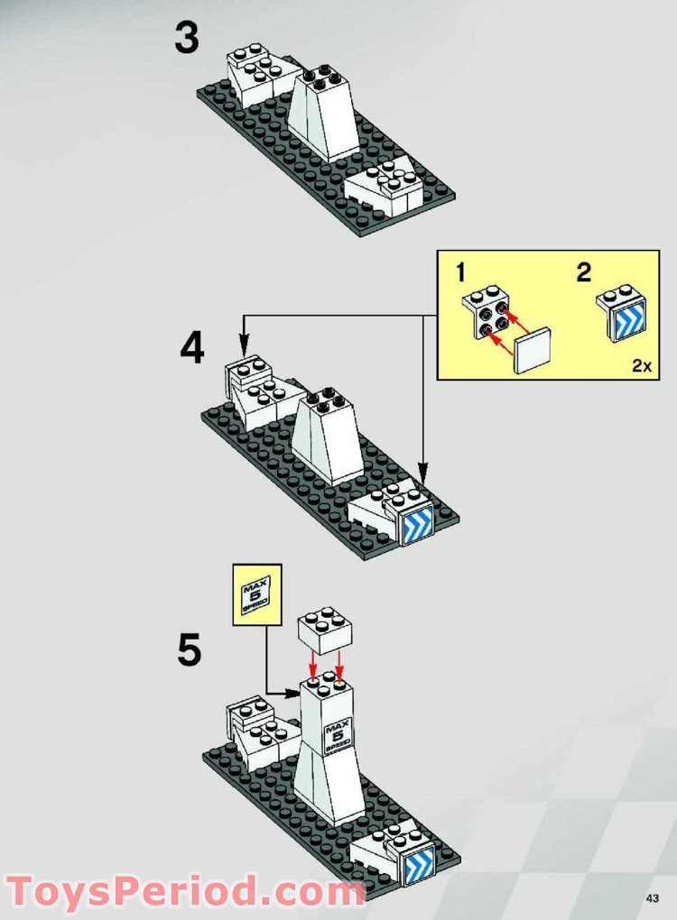 LEGO 8147 Bullet Run Instructions and Parts List