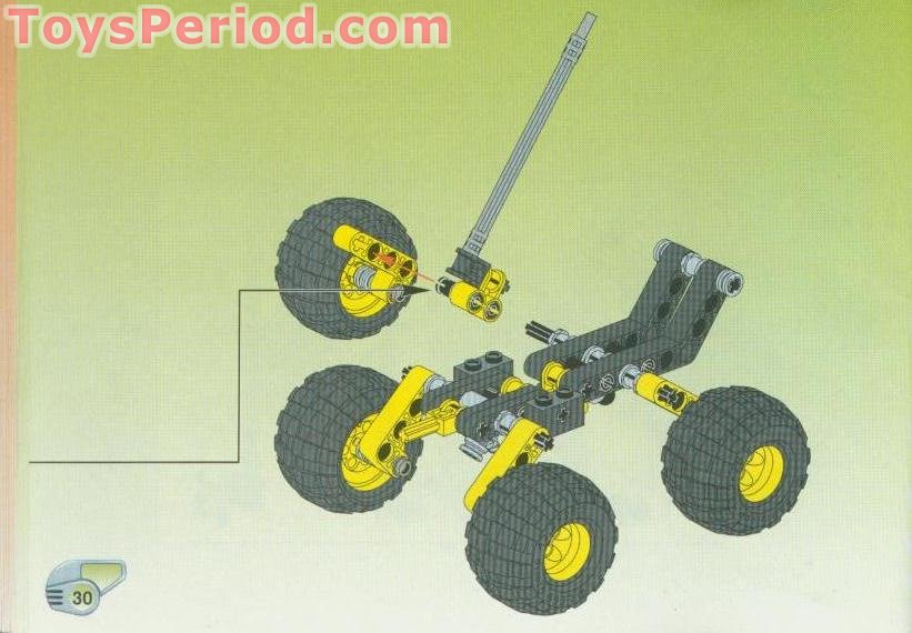 LEGO 8240 Slammer Stunt Bike Instructions and Parts List