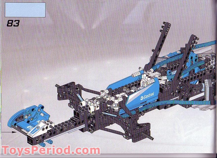 LEGO 8461 Williams F1 Team Racer Instructions and Parts List