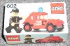 LEGO 602-1 Fire Chief's Car Instructions and Parts List