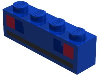 LEGO Sets with Part 3010p09 Brick 1 x 4 with Basic Car Taillights Pattern