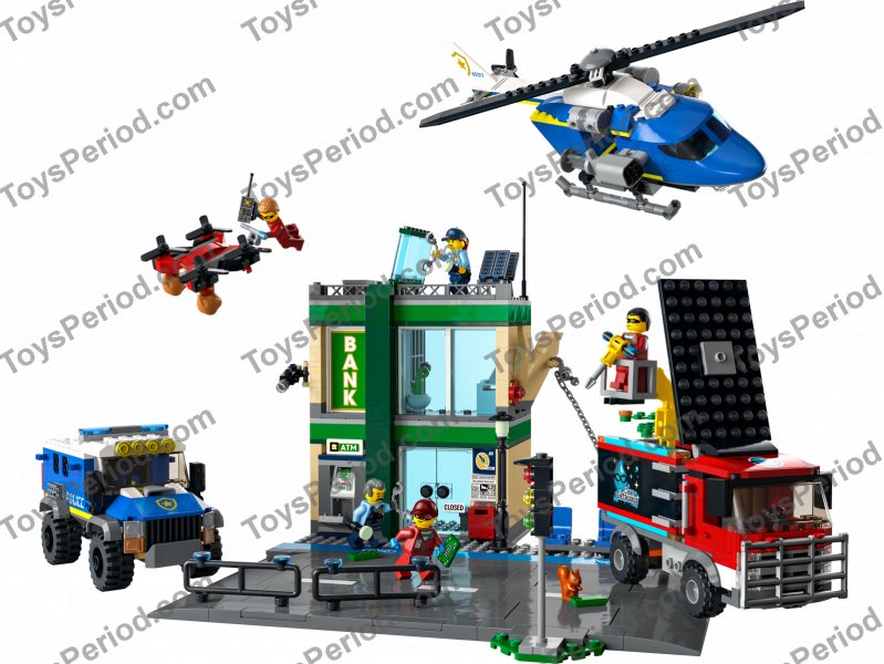 LEGO 60317 Police Chase at the Bank Set Parts List