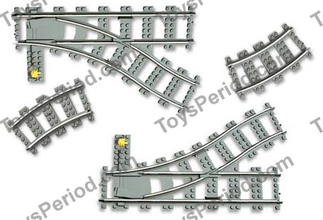 LEGO 4531 Manual Switching Tracks, Turnouts Instructions and Parts List