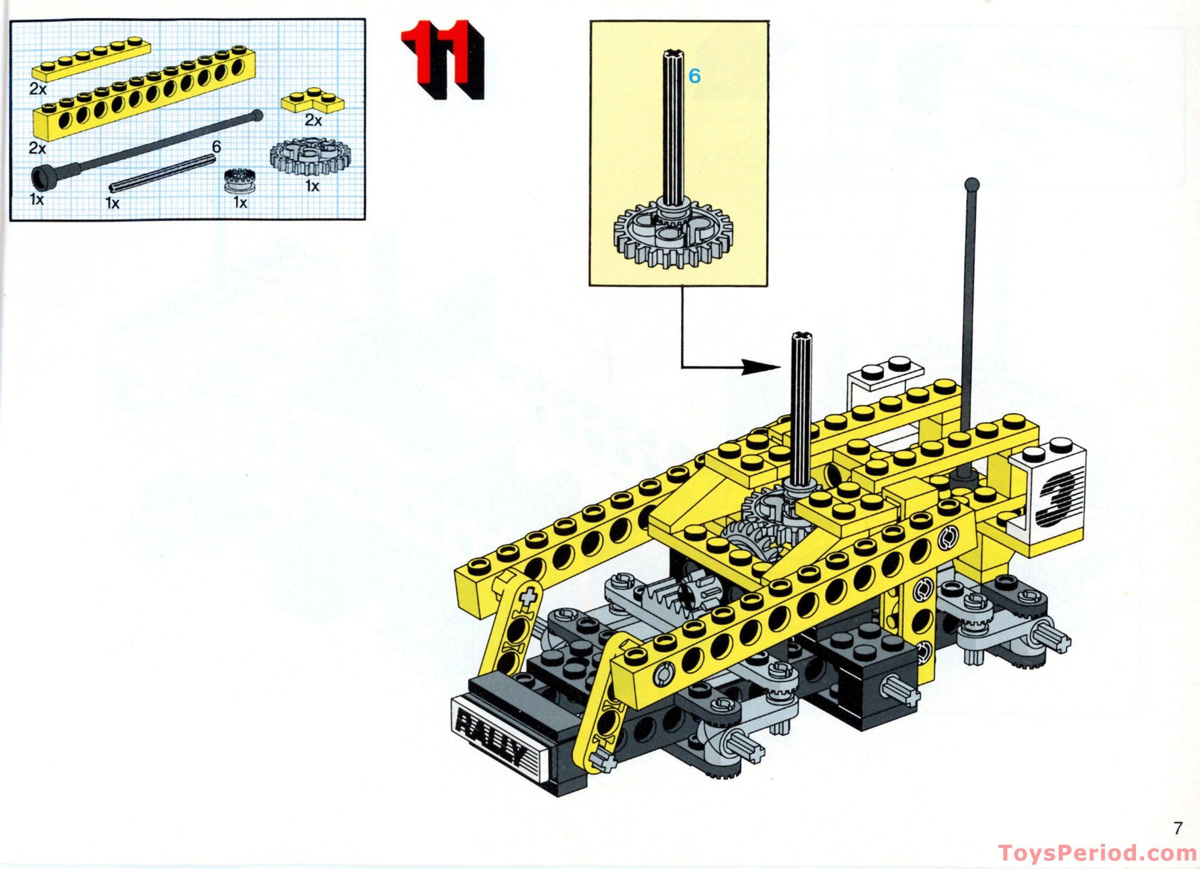 LEGO 8830 Rally 6-Wheeler Instructions and Parts List
